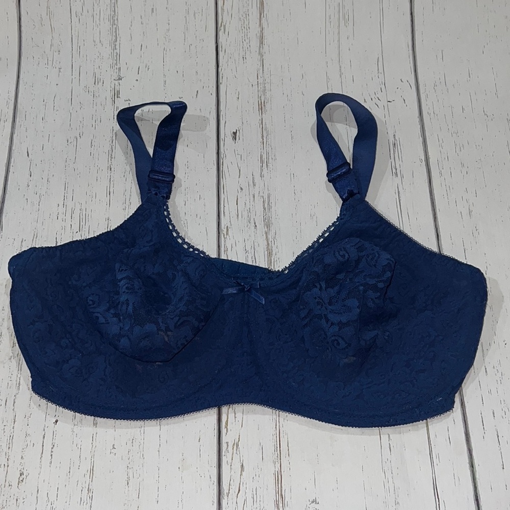 Bali Blue Lace Sheer Bra - Gem